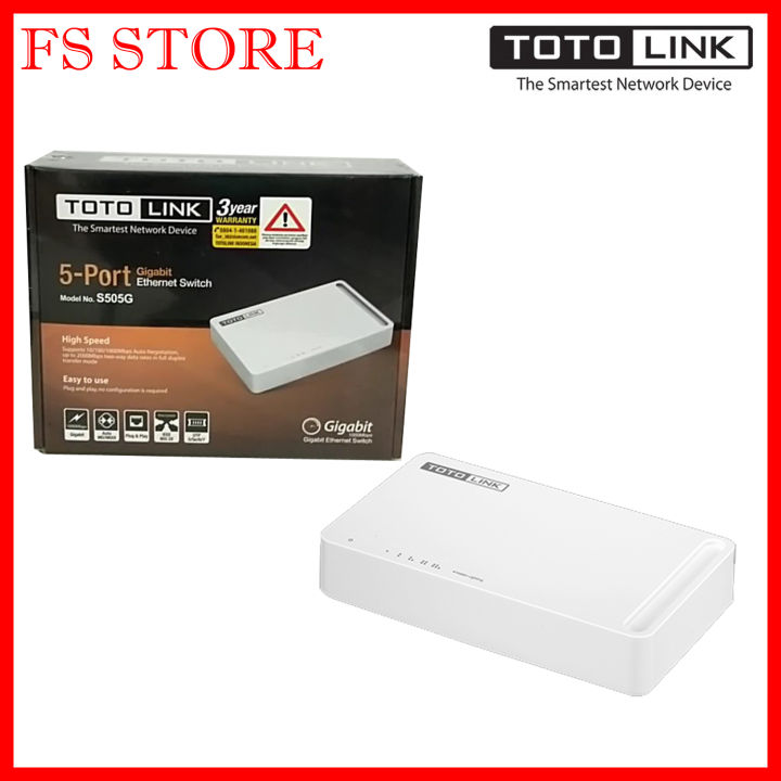 Totolink S505G 5-Port Gigabit Desktop Switch | Lazada