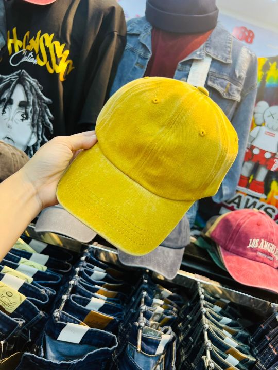 ACID WASH PLAIN CAP | Lazada PH