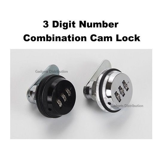 30mm 3 Digit Alloy Number Combination Condo Airbnb Cam Lock Locker ...