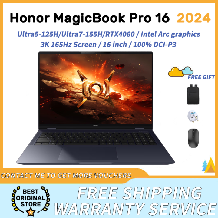 Honor MagicBook Pro 16 HUNTER Gaming Laptop/Ultra 7 155H/Ultra5 125H ...