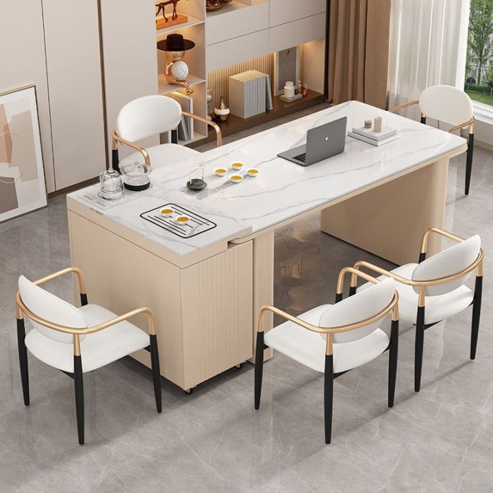 Retractable Island Table Dining Table Slate Nakajima Table Dining Table ...
