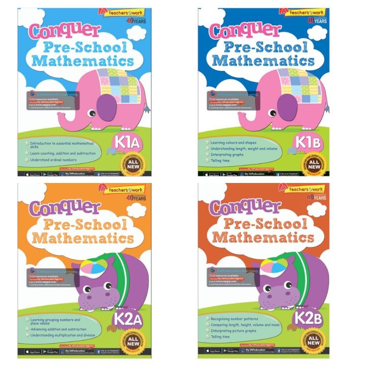 SAP Publications Conquer Pre-School Mathematics Series Assessment Books ...