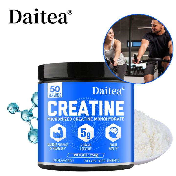 Daitea Creatine Monohydrate Powder 5000mg Creatine Muscle Builder Post ...