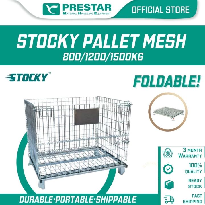 PRESTAR MHE STOCKY Pallet Mesh / Wire Mesh / Storage Mesh Max Load ...
