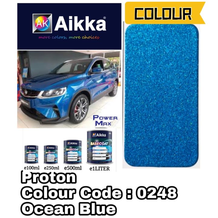 AIKKA PROTON X50 0248 OCEAN BLUE 2K CAR PAINT | Lazada