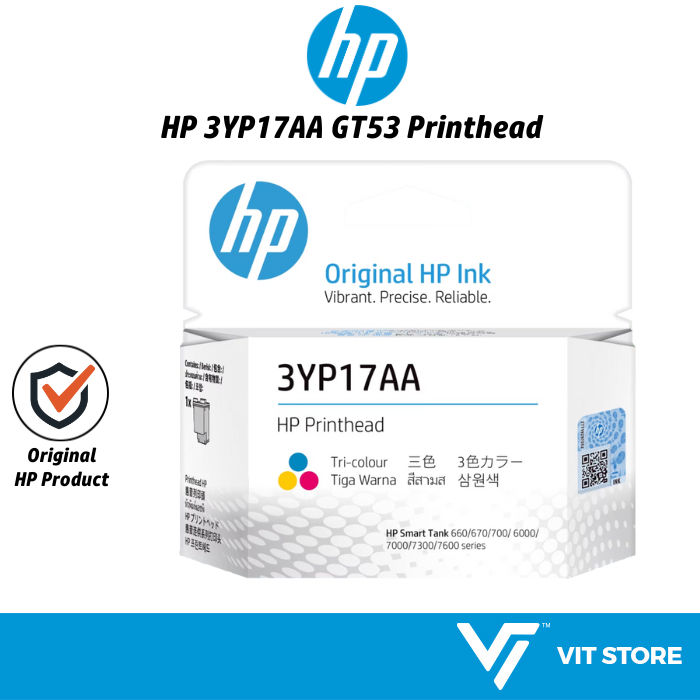 HP 3YP17AA GT53 Tri-Color Printhead For Smart Tank 720 ,750 | Lazada
