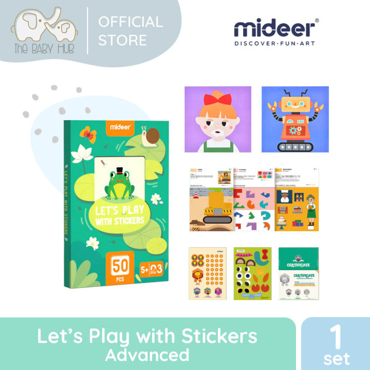 Mideer Let's Play With Stickers | Lazada PH