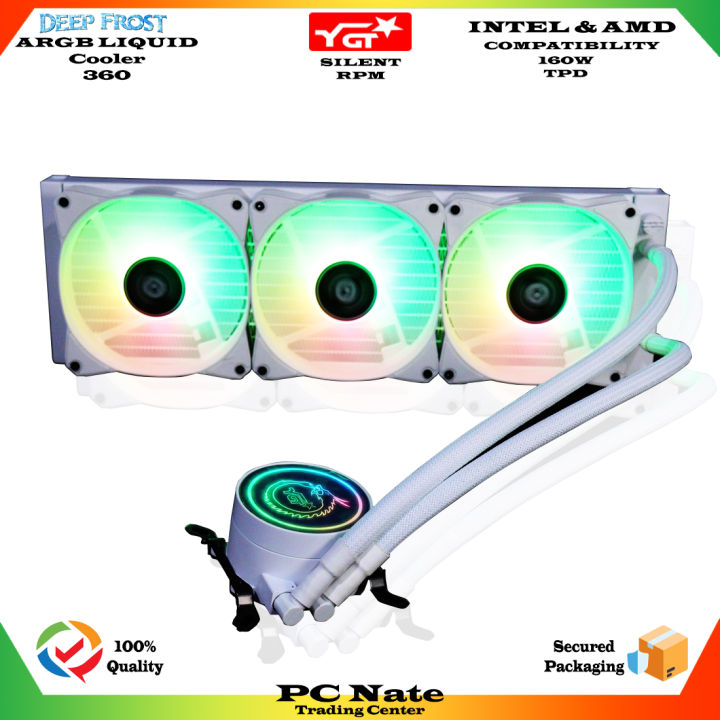 YGT LIQUID COOLER AIO Deep Frost, ARGB LIGHTING SYNC (360mm) | Lazada PH
