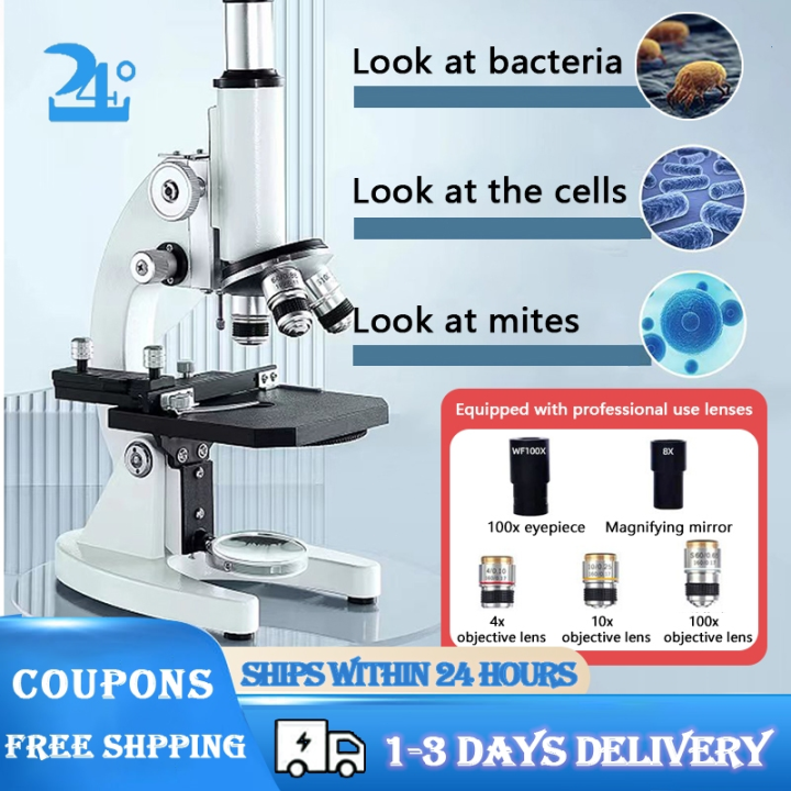 Professional biological microscope, laboratory microscope, LED light ...