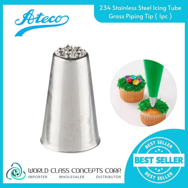Ateco 234 Stainless Steel Icing Tube Grass Piping Tip ( 1pc )(SM ...