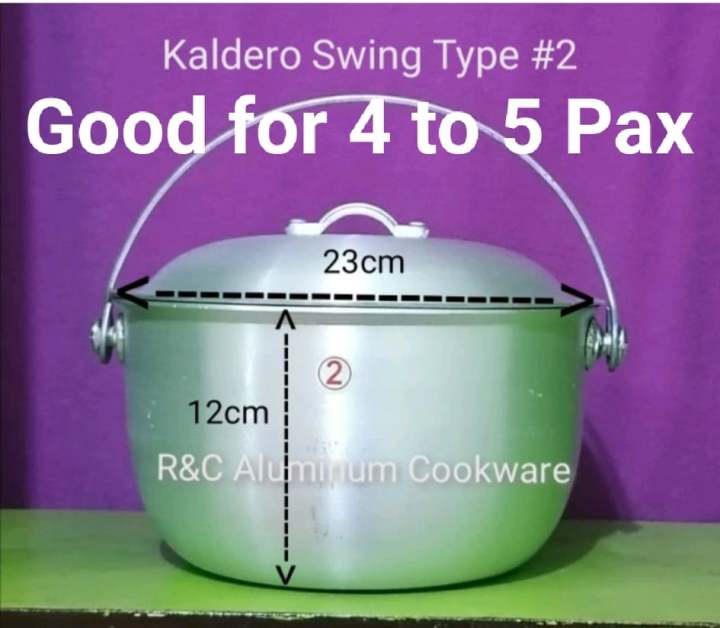 KALDERO #2 SWING HANDLE good for 4 to 5 person ( 23cm Diameter, 12cm ...