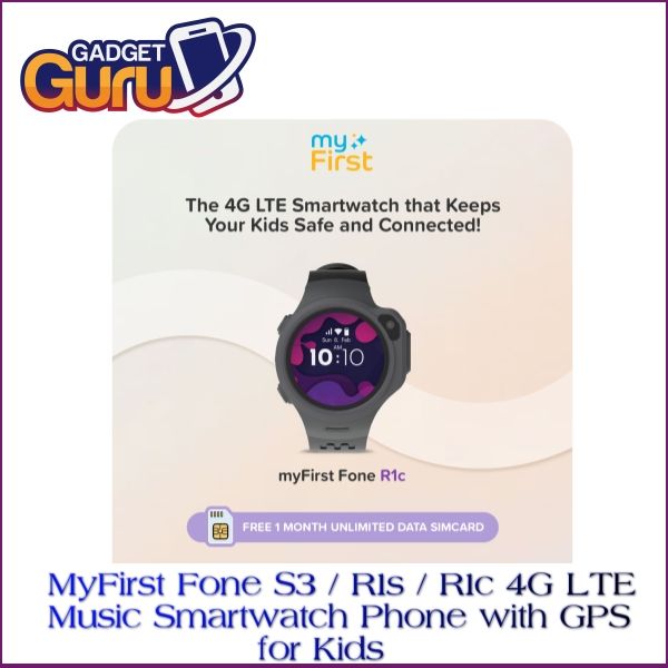MyFirst Fone S3 / R1s / R1c 4G LTE Music Smartwatch Phone with GPS for ...