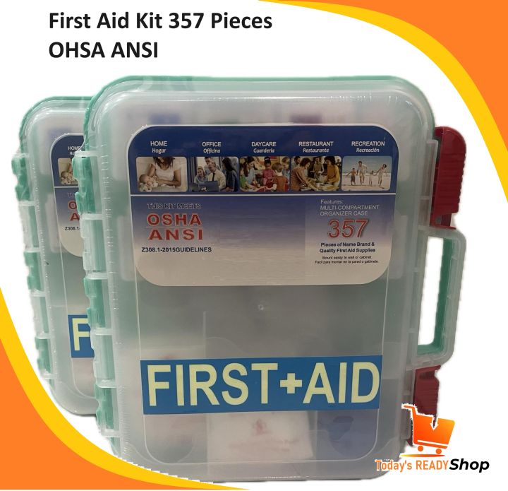 First Aid Kit 357 Pieces OSHA ANSI Certified | Lazada PH