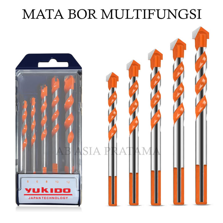 Multi Purpose Drill Set 5 Pcs 7 Pcs Mata Bor Bor Besi Kayu Beton ...