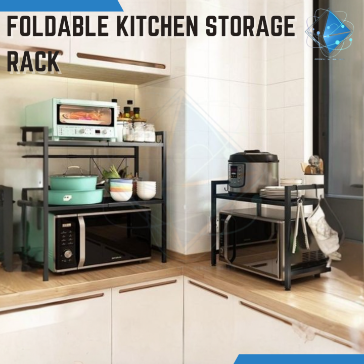 🔥FERSON🔥Microwave Stainless Steel Rack Oven Rack Kitchen Rak Dapur | Lazada