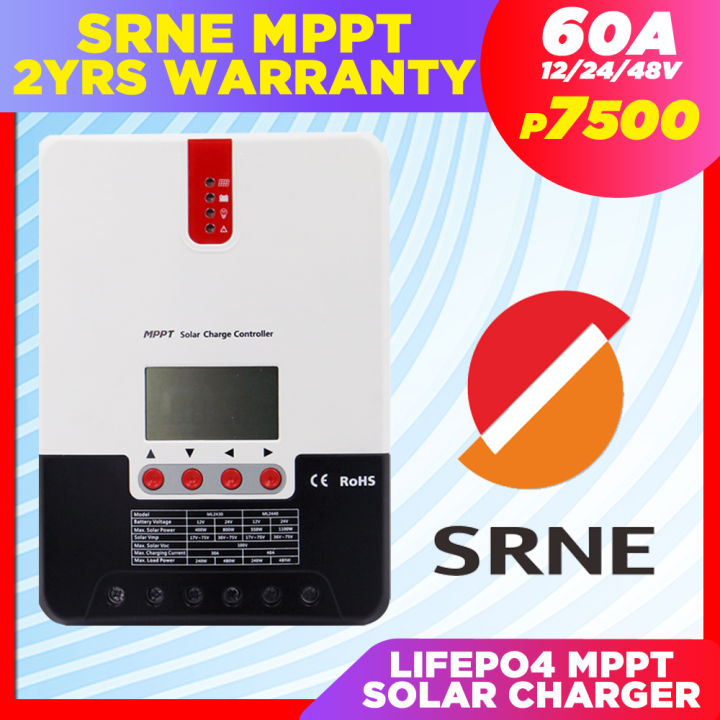 SRNE 60A MPPT Controller (12V/24V/48V) | Lazada PH