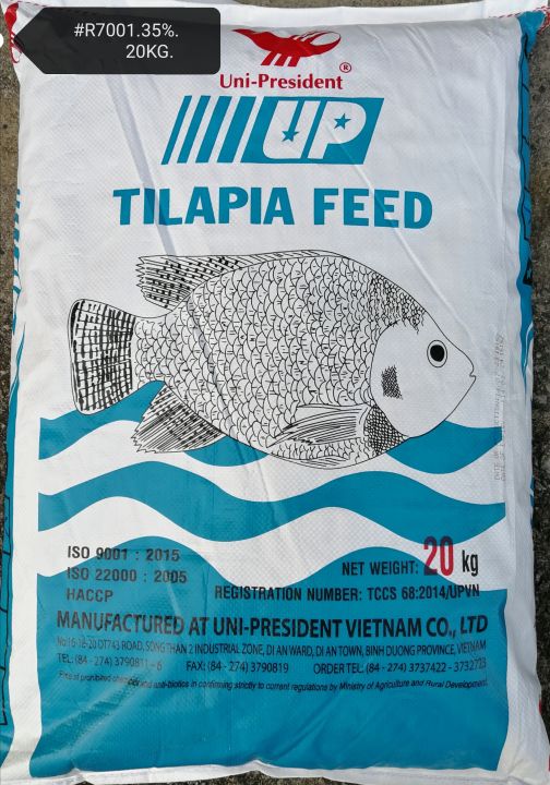 Uni-President R7001 Fish Pellet 20kg Food Feed Aquarium Pond Makanan ...