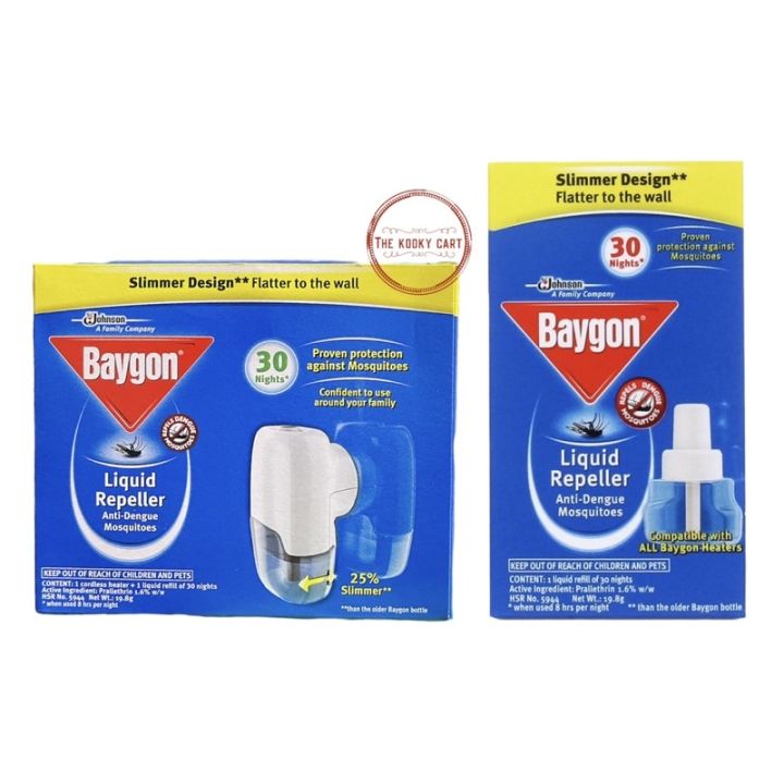 Baygon Liquid Electric Mosquito Repellant Diffuser Repeller Anti-Dengue ...