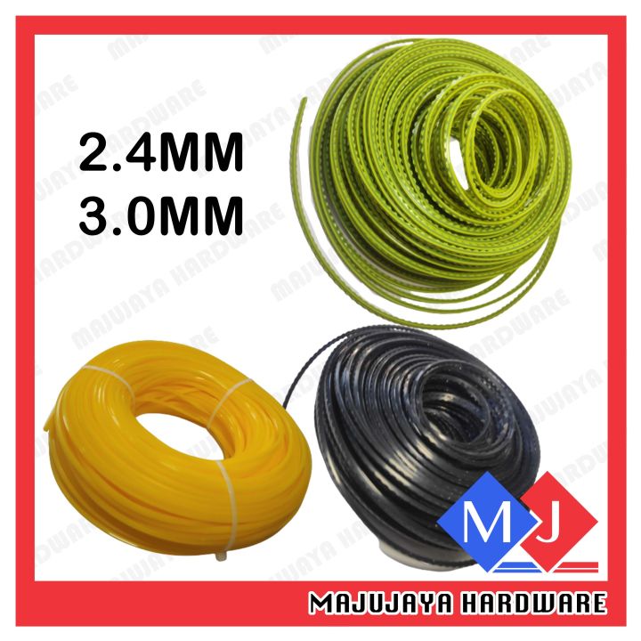 SENCO Grass Cutter Nylon Trimmer Line Tali Mesin Rumput 2.4mm/3.0mm 割草绳 ...