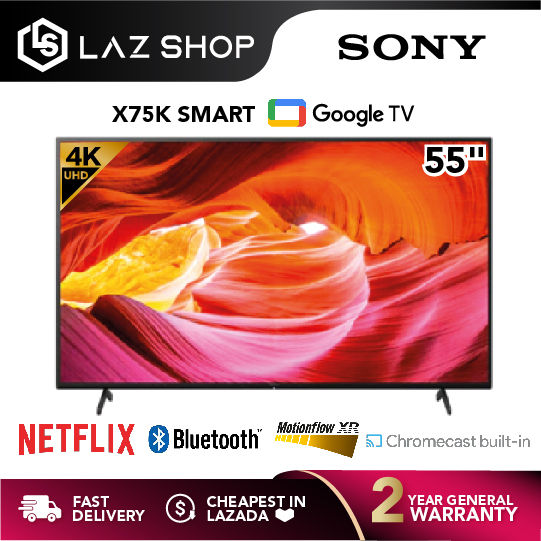 【24H Ship Out】Sony 55 Inch 4K UHD Google TV KD-55X75K | HDR Dolby ...
