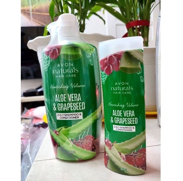 ALOE VERA & GRAPESSED 2-IN-1 SHAMPOO & CONDITIONER AVON | Lazada PH
