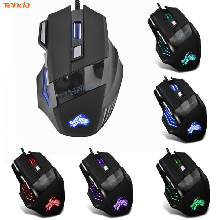 5500 DPI PC Gamer Mice Wired Gaming Mouse 7 Button Backlit Laptop Computer Ergonomic Mice Silent ...