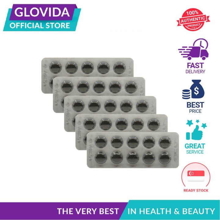 Activated Charcoal 200mg 50's | Exp: May-28 | Glovida | Lazada Singapore