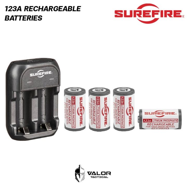 SUREFIRE - 123A Rechargeable Batteries แบตเตอรี่ ถ่านไฟฉาย ที่ชาร์จ มี ...