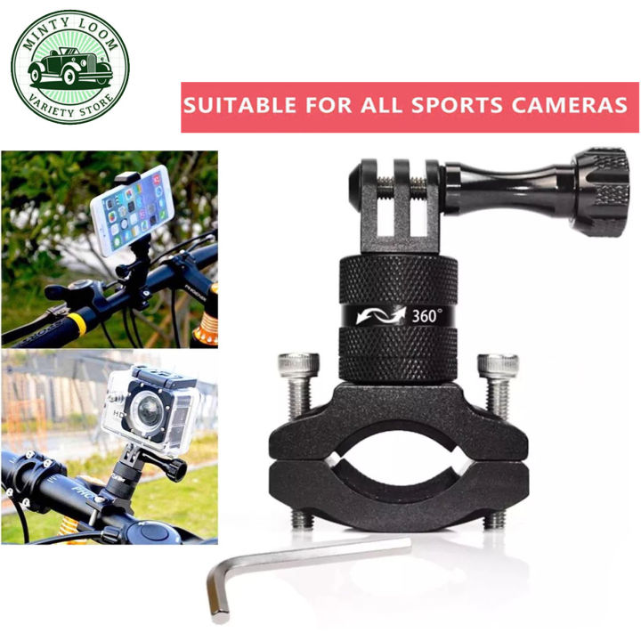 Sport Action Camera Holder Bike Bicycle Stand Holder Cam Mount 360 ...