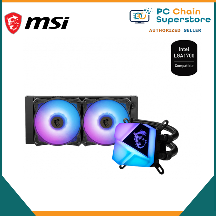 MSI MAG Coreliquid C240 240mm ARGB AIO Liquid CPU Cooler | Lazada PH