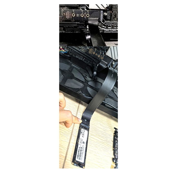 M.2 NVMe SSD Extension Cable PCIe 4.0 X4 M-Key High-Speed Data Transfer ...