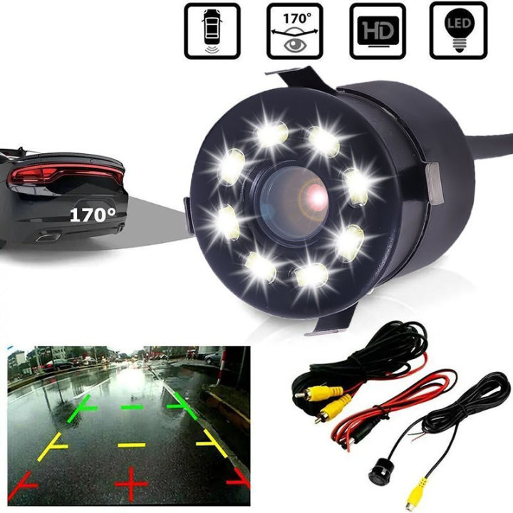 Car Rear View Reverse Camera 170° Camera HD Night Cam Kit Waterproof ...