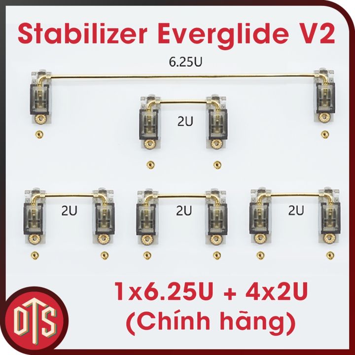 Stab cho bàn phím cơ Everglide V2 V3 | Stabilizer PCB mount | Plate mount | Screw in | eg v2 ...