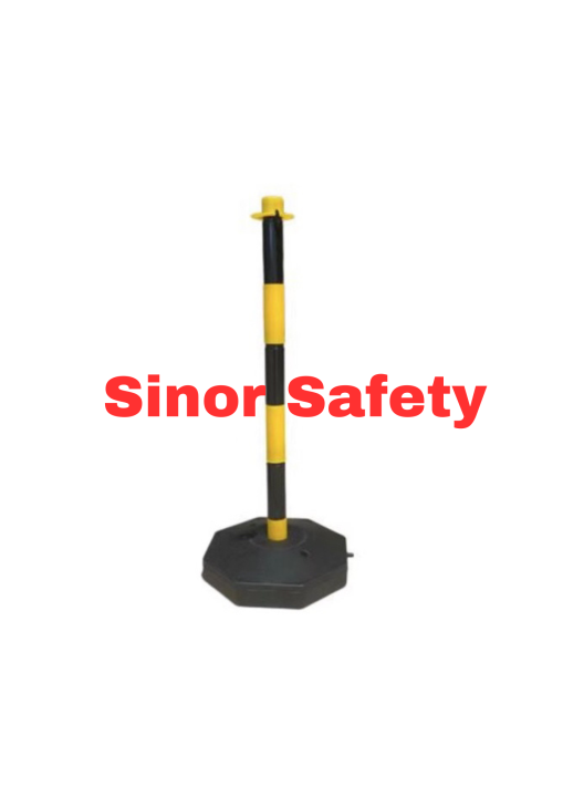 Stick Cone Tiang Pembatas BASE PLASTIC Hitam Kuning Safety | Lazada ...