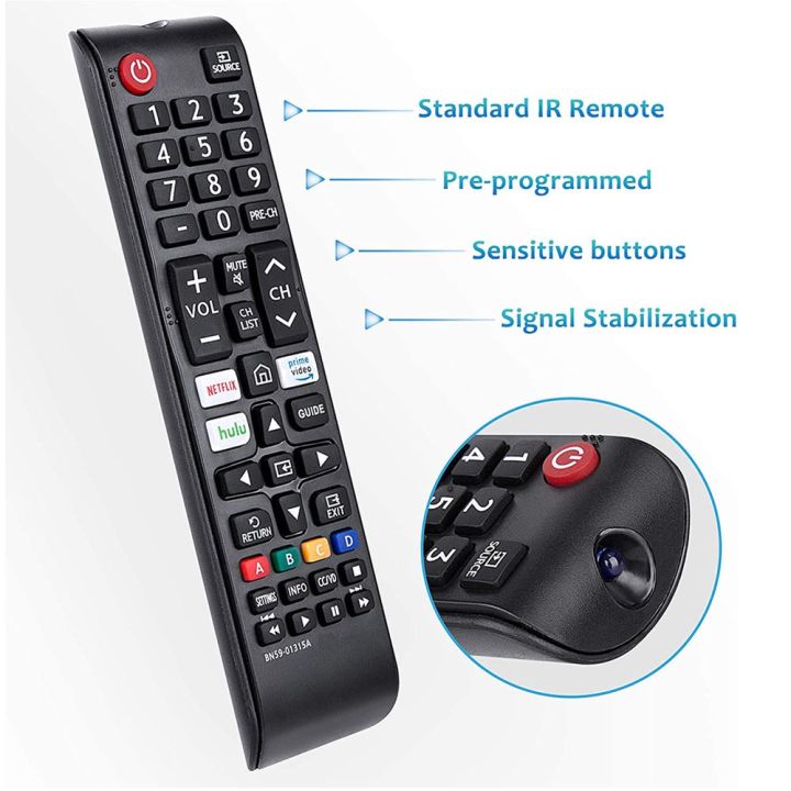 Replacement Remote Control BN59-01315A for Samsung 4K Crystal UHD 6/7/8 ...