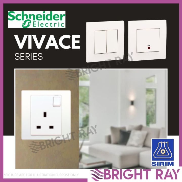 SCHNEIDER VIVACE SERIES Switch & Socket Outlet Switches Sirim Approved ...