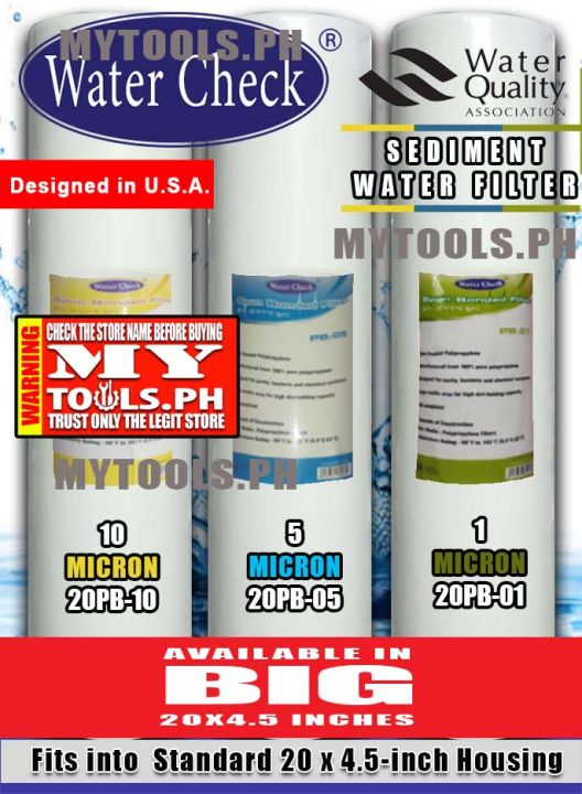 20BB Water Check Water Filter Cartridge 20 X 4.5 inches | Lazada PH