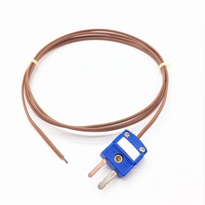PTFE insulated type T thermocouple temperature sensor TT-T-24-SLE ...