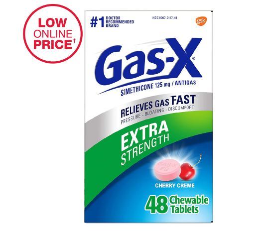 Gas-X Extra Strength Gas Relief Chewable Tablets CHERRY CREME FLAVOR ...