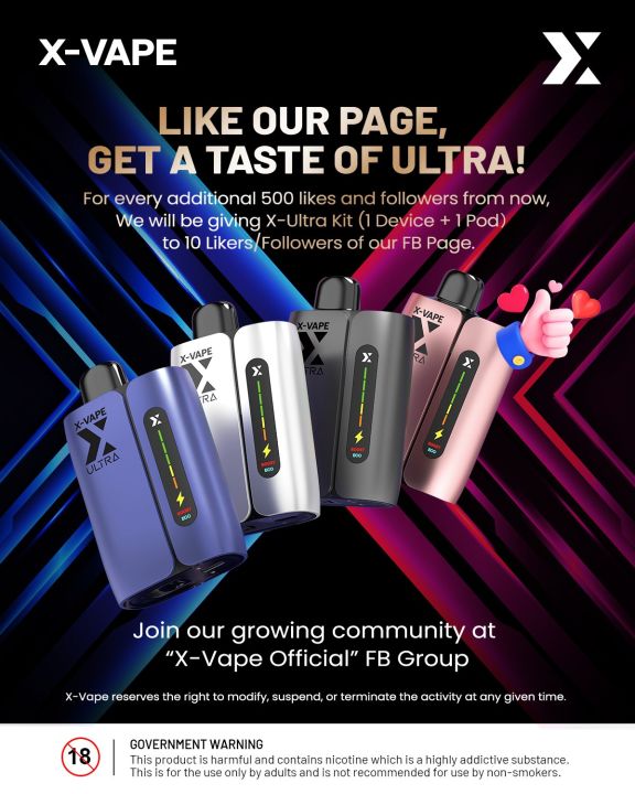 X-Vape ULTRA PRE-FILLED PODS ONLY (W/O BATT) 10,000 Puff With Tax Stamp ...