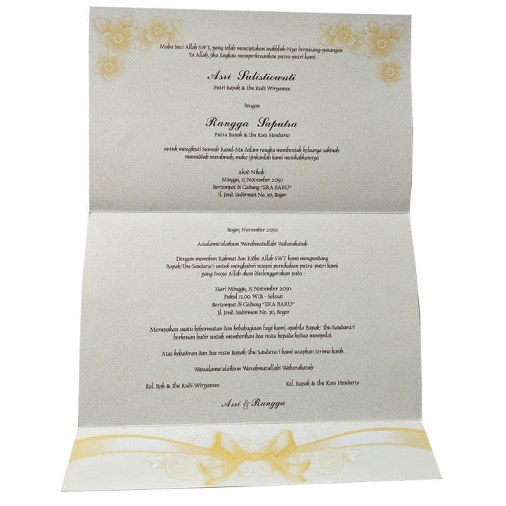 (per 50 lembar)kode 88175 undangan nikah pernikahan wedding weding ...