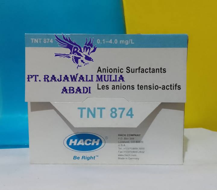 Anionic Surfactants 0.1-4.0 mg/L, 25 Vials, HACH TNT 874 bukan LOVIBOND ...