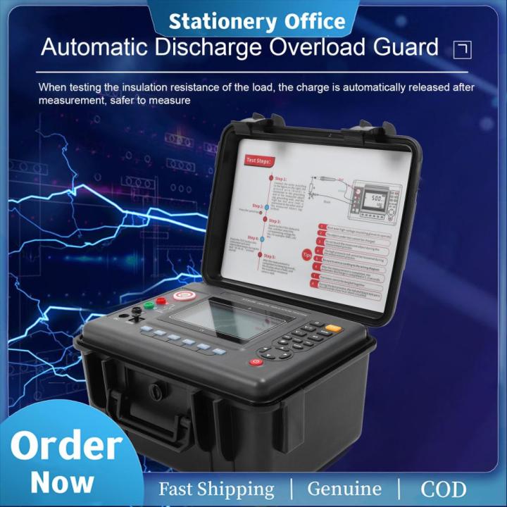 Digital Insulation Tester 2500mAh Battery Alarm Function High Voltage ...