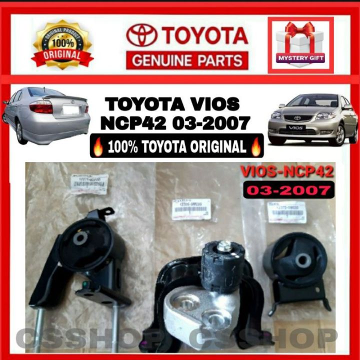 ALAT GANTI KERETA 💯% TOYOTA ORIGINAL VIOS NCP42 ( 03-2007 ) ENGINE ...