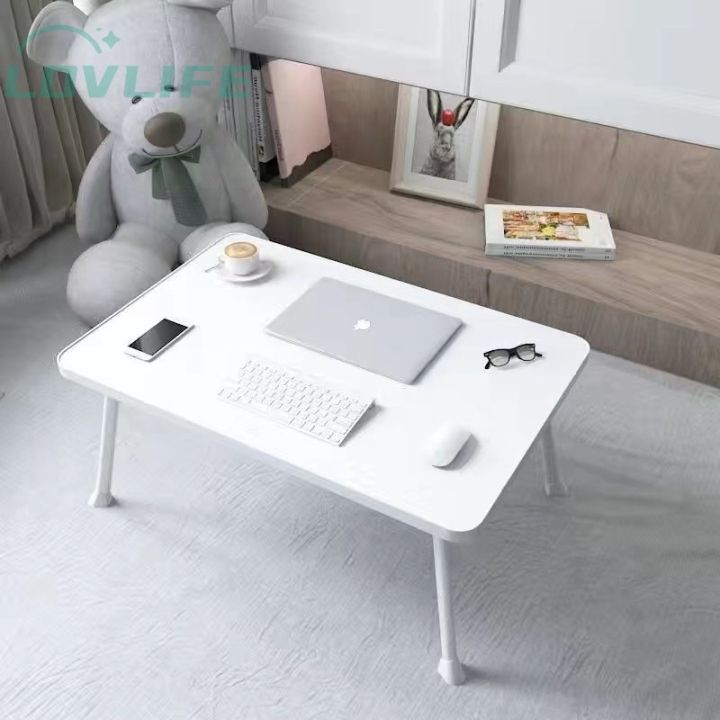 Premium Quality Portable Folding Table Wooden Foldable Laptop Study ...