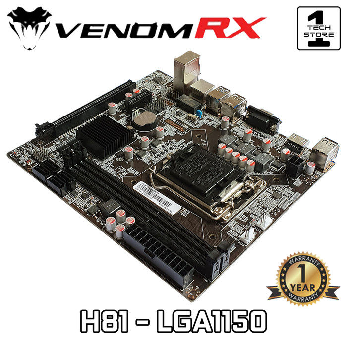 Motherboard VenomRX H81 |Intel LGA 1150|DDR3|mATX | Lazada Indonesia
