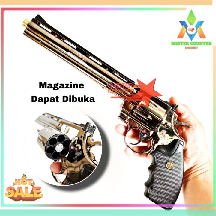 Korek Api Pistol Colt Python Ukuran Besar Magazine Dapat Dibuka ...