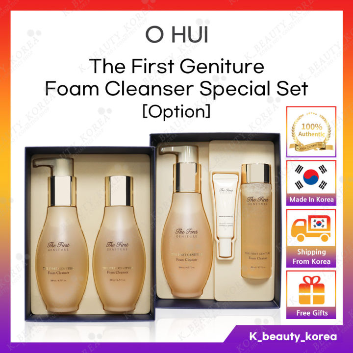 [O HUI] The First Geniture Foam Cleanser Special Set [Option] / Facial ...