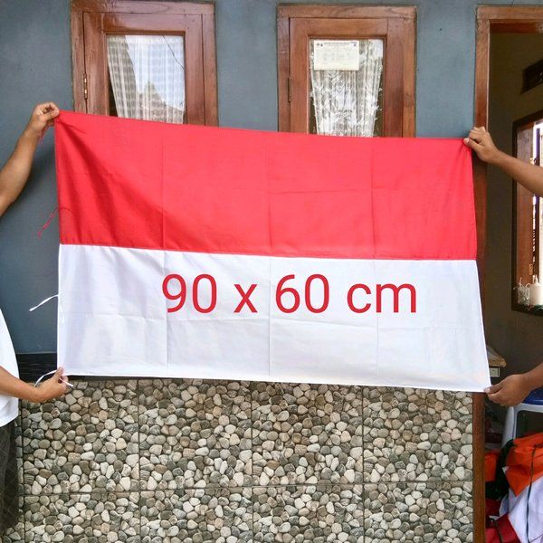 bendera merah putih ukuran 90x60cm bendera sedang bendera agustusan ...