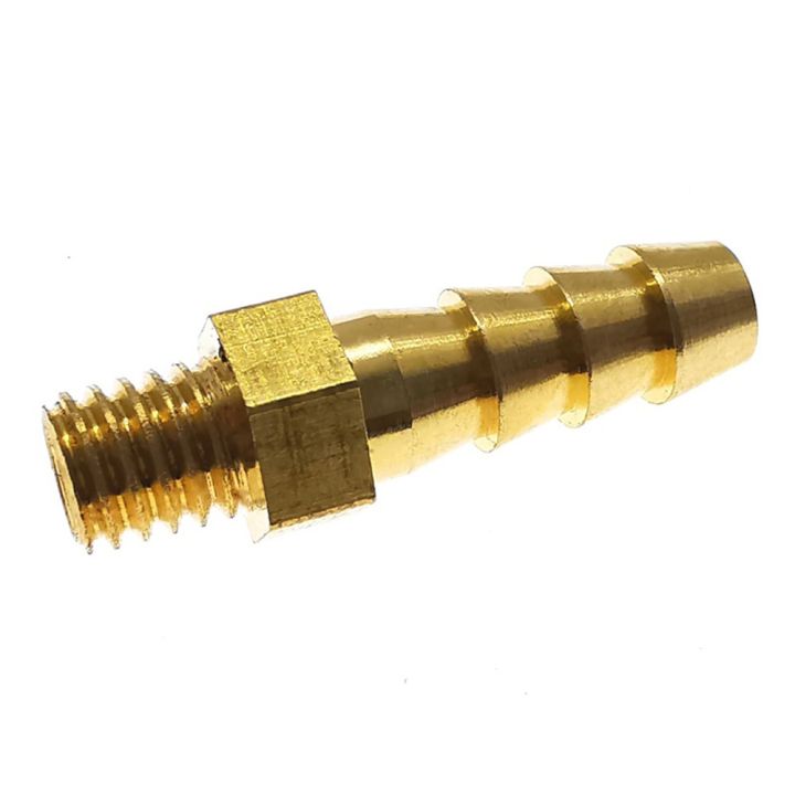 1pc Mini Pagoda Pipe Fittings Male thread M5 M6 M8 Brass 4 5 6 8 mm Barb Hose Leather Tube ...